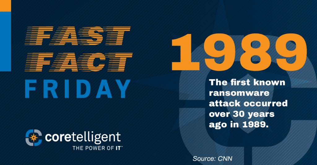 Fast Fact Friday: First Ransomware Attack - Coretelligent