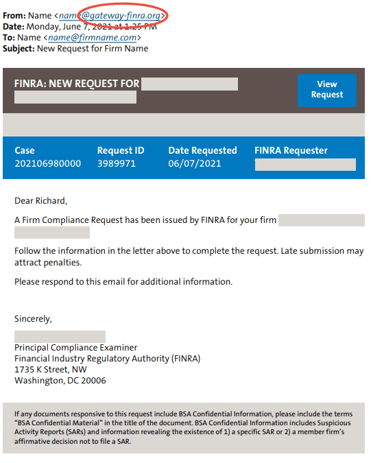 Phishing Scam Targets Brokerages with Fake FINRA Credentials ...